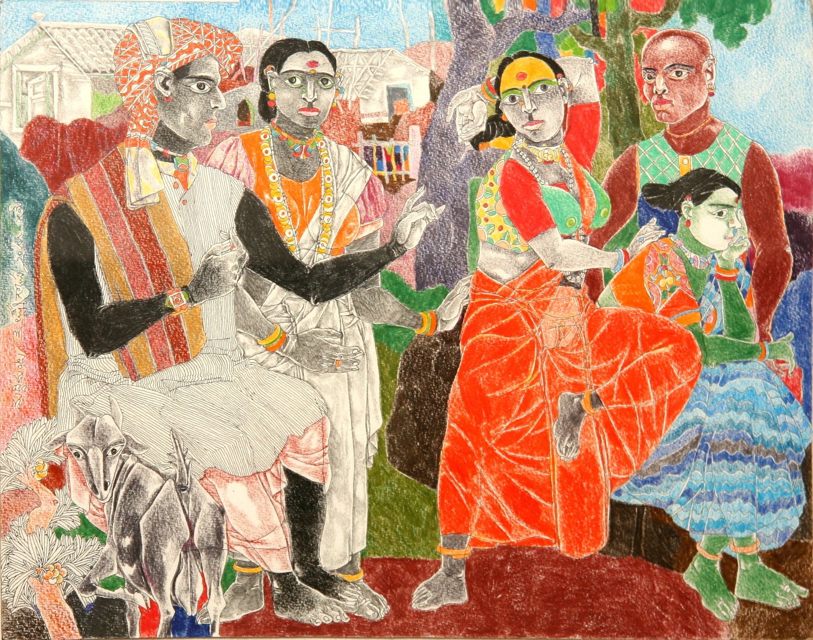 Lokabhiramam: Laxma Goud - Paintings