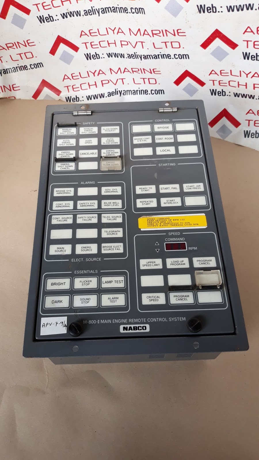 NABCO M-800-II MAIN ENGINE REMOTE CONTROL UNIT - Aeliya Marine