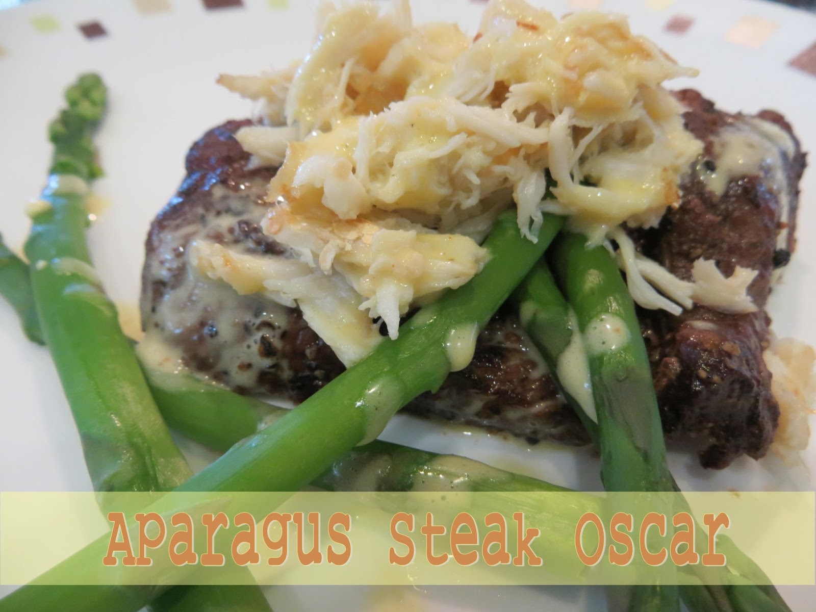Two Magical Moms: Steak Oscar with Asparagus