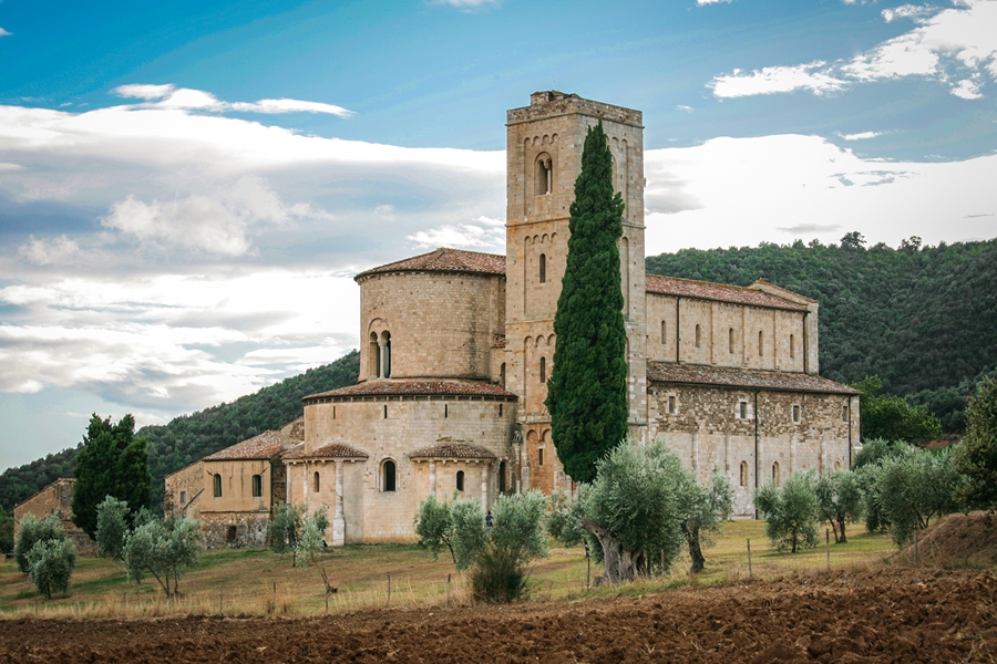 La Abbazia di Sant'Antimo en Castelnuovo dell'Abate
