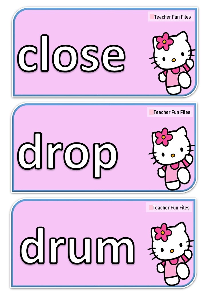 Teacher Fun Files: Consonant Blend and Consonant Digraphs Flashcards