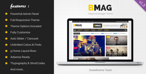 BMAG v1.3.3 – Magazine Responsive Blogger Template Free Download ...