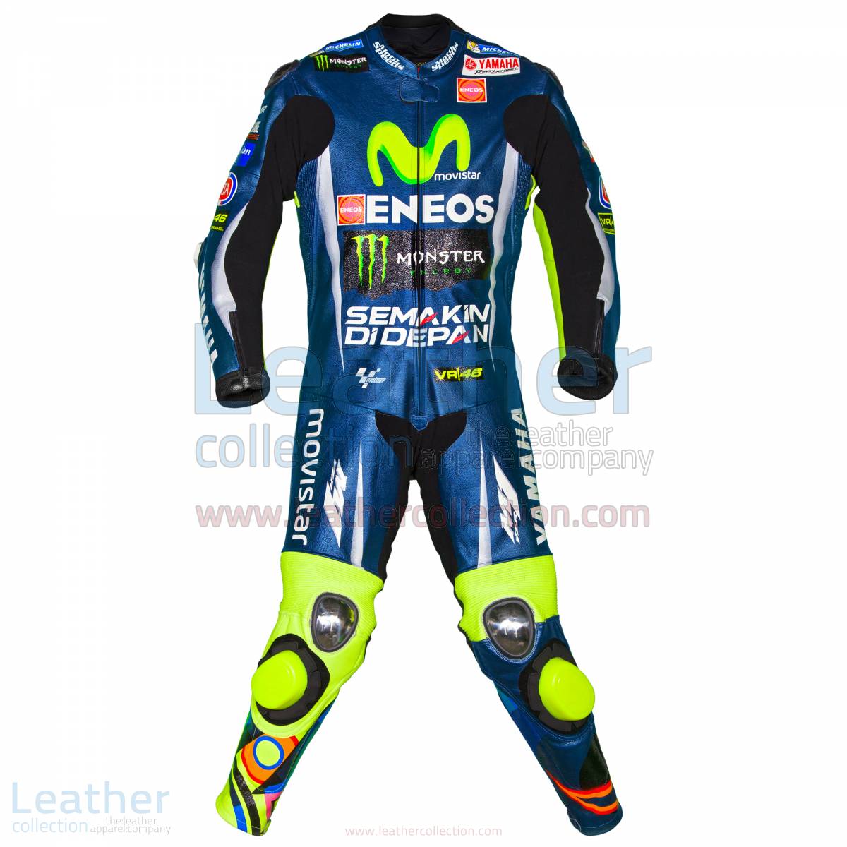 Valentino Rossi Movistar Yamaha MotoGP 2017 Race Suit - Racing Duke