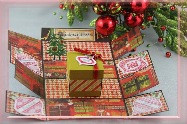 Jinky's Crafts & Designs: Christmas Explosion Box In A Box - 3rd Day of ...