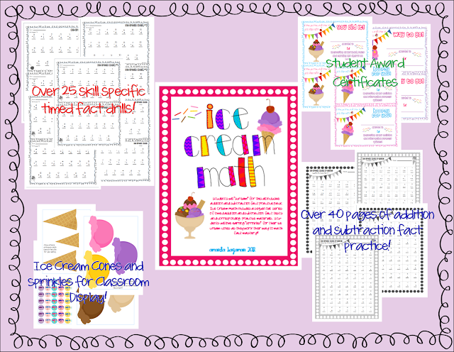 Let's Get Fancy in First: Ice Cream Math