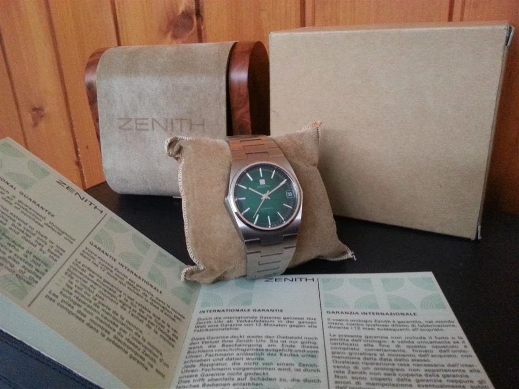 Storie di Orologi Vintage: Zenith Surf Green Dial Cal. 2572PC