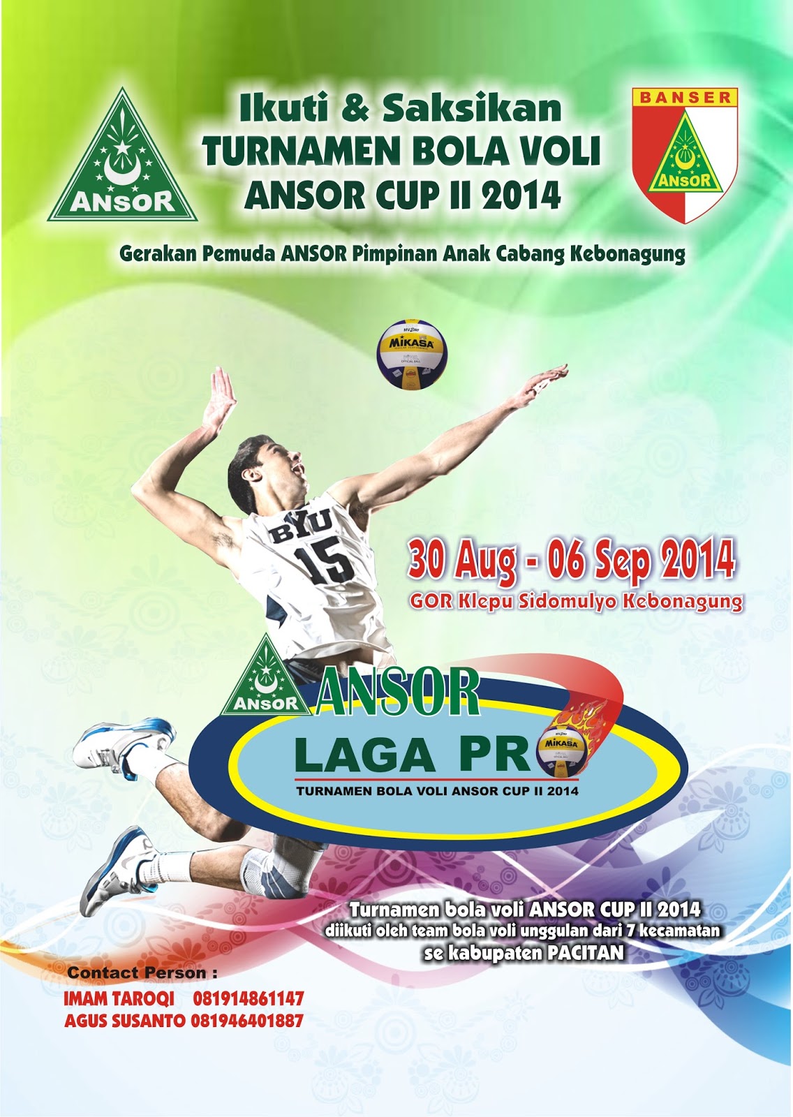 NDOROGURU.COM: DOWNLOAD DESAIN POSTER TURNAMEN BOLA VOLLY ANSOR CUP