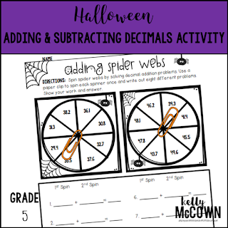 Kelly McCown: Halloween Elementary Math Activities and Games BUNDLE