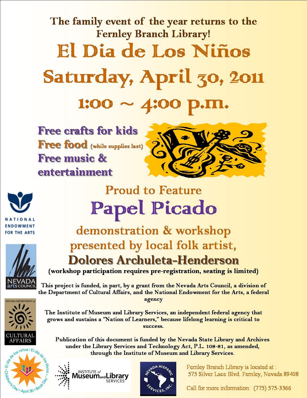 Fernley Branch Library Blog: 2011