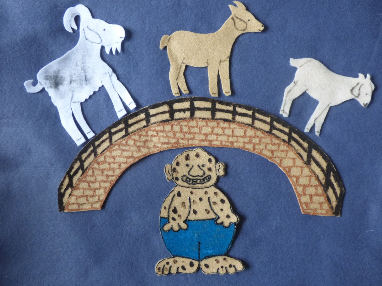 Needlefelted Fairytales: The 3 Billy Goats Gruff - 100 Days Project ...