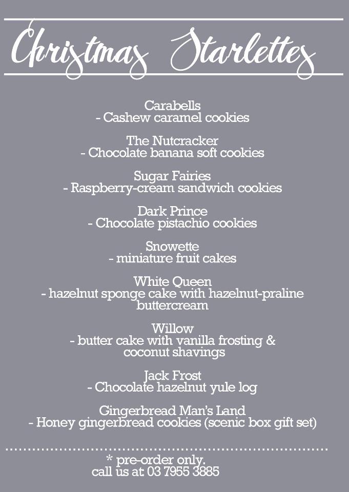 Food Street: Food Foundry, Section 17 Christmas Dessert Menu
