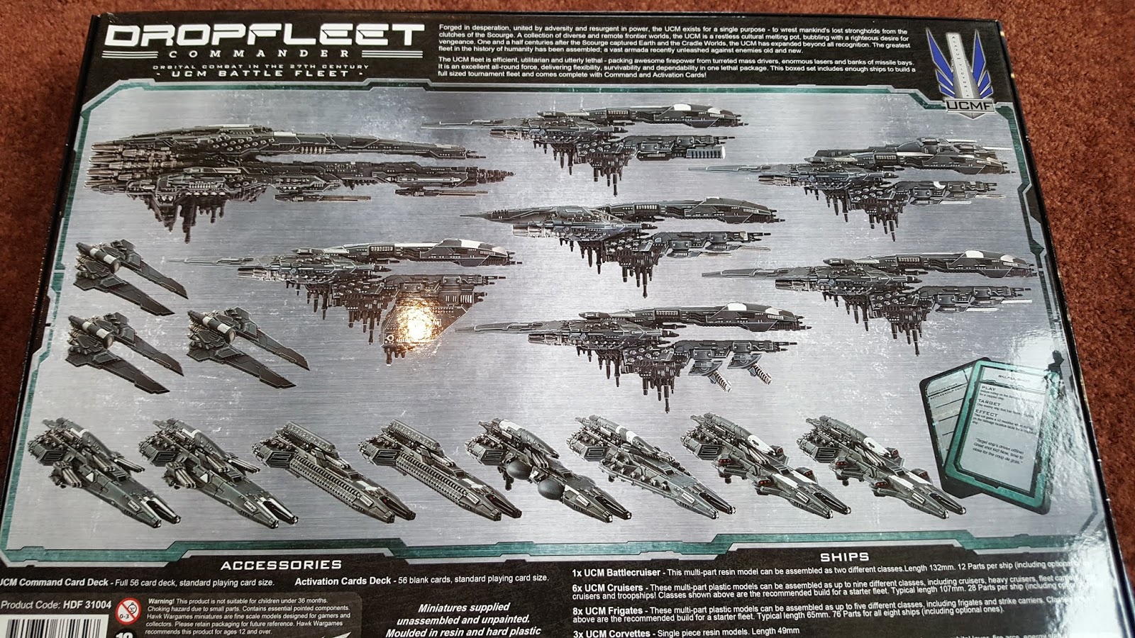 House of Zoxe: Unboxing: Dropfleet Commander UCM Battlefleet Box