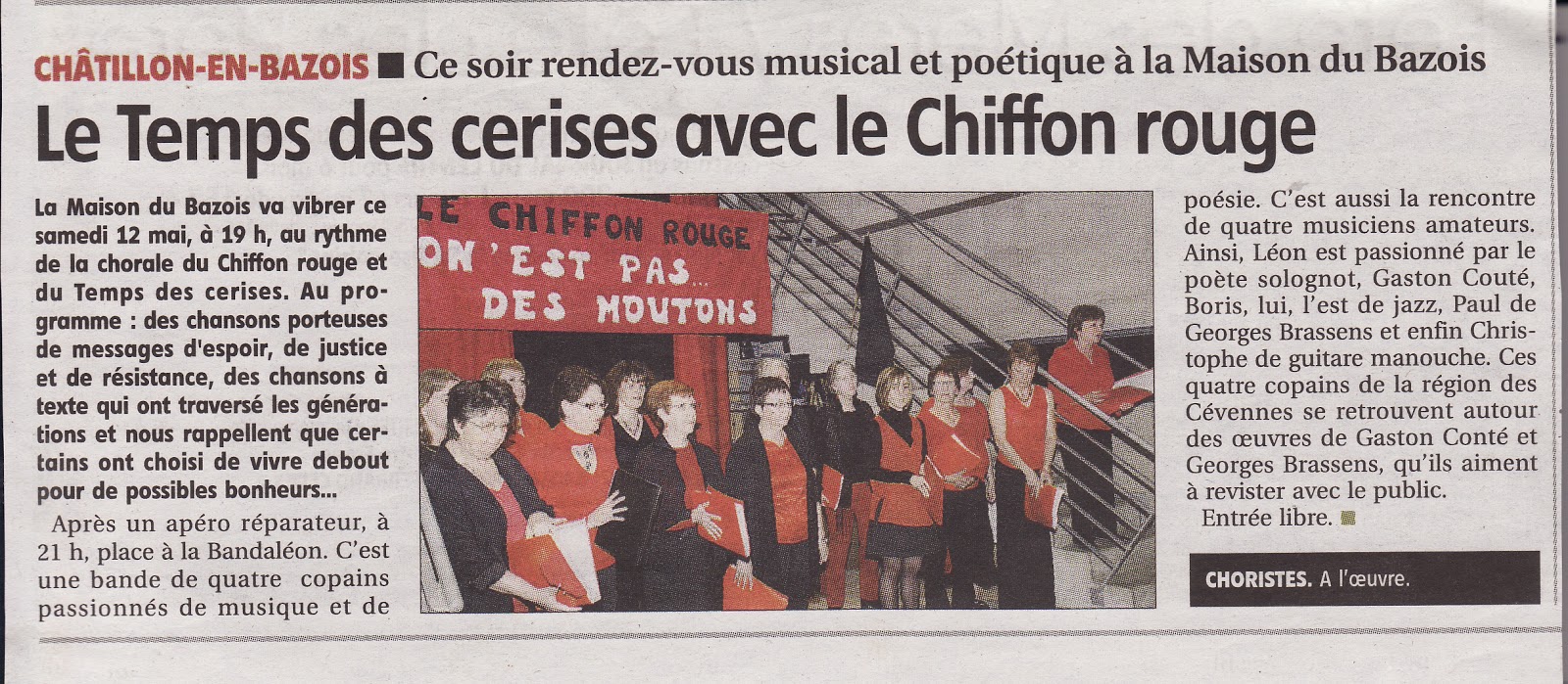 LE CHIFFON ROUGE: Revue de presse