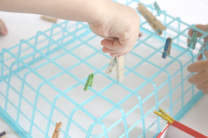 Clothespin Activities For Preschoolers : Easy Clothes Pin Activity Busy ...