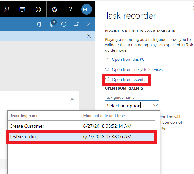 How to use Task Recorder in Dynamics 365?