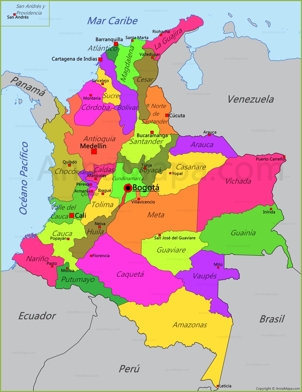 Ubicación Geográfica de Colombia