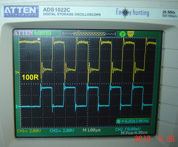 FongEye: 2N7000 to level shift SPI clock notes