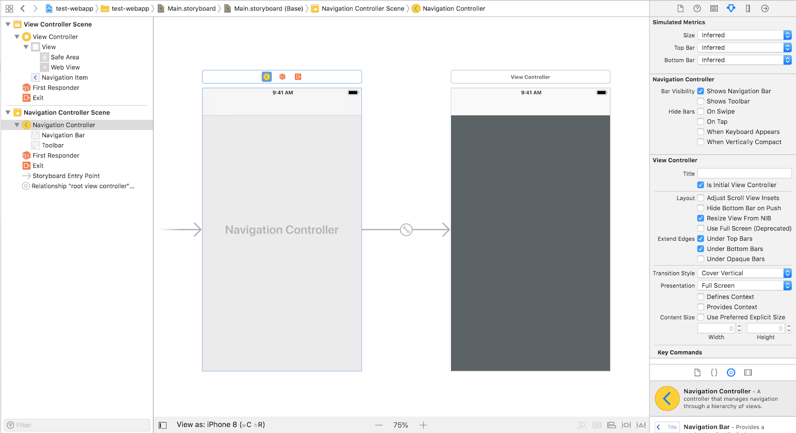 iOS WebView Bottom Navigation 구현