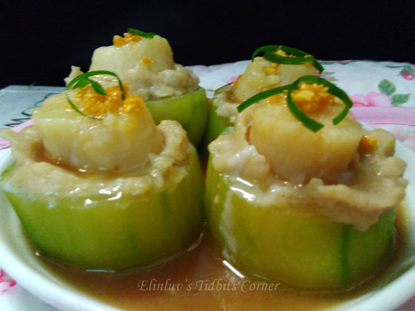 Elinluv's Tidbits Corner: Stuffed Hairy Gourd With Fish Paste And Fresh ...