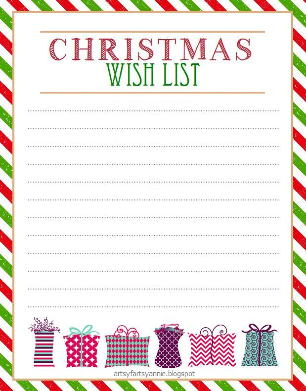Artsy Fartsy Annie: Freebie Friday: Dear Santa Letter Printables!