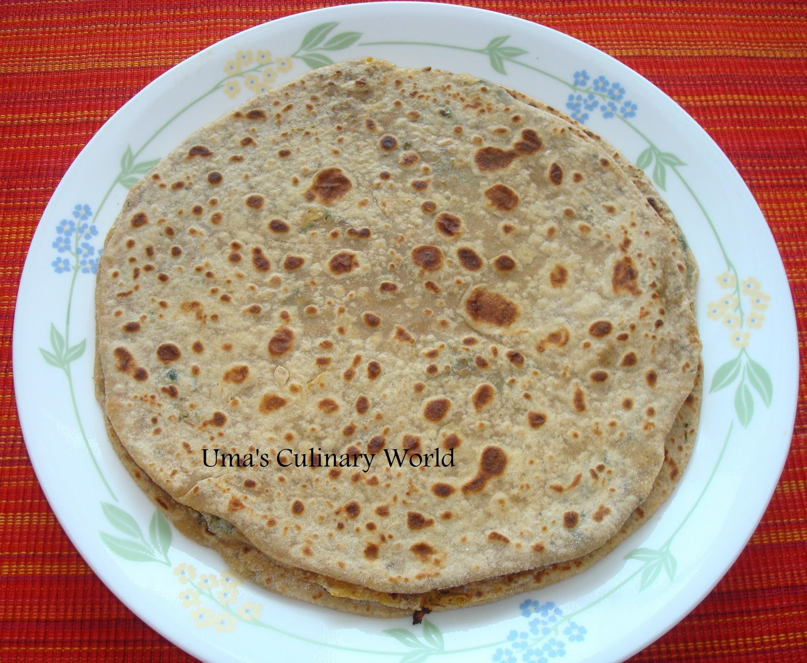 Shalgam (White Turnips) Paratha