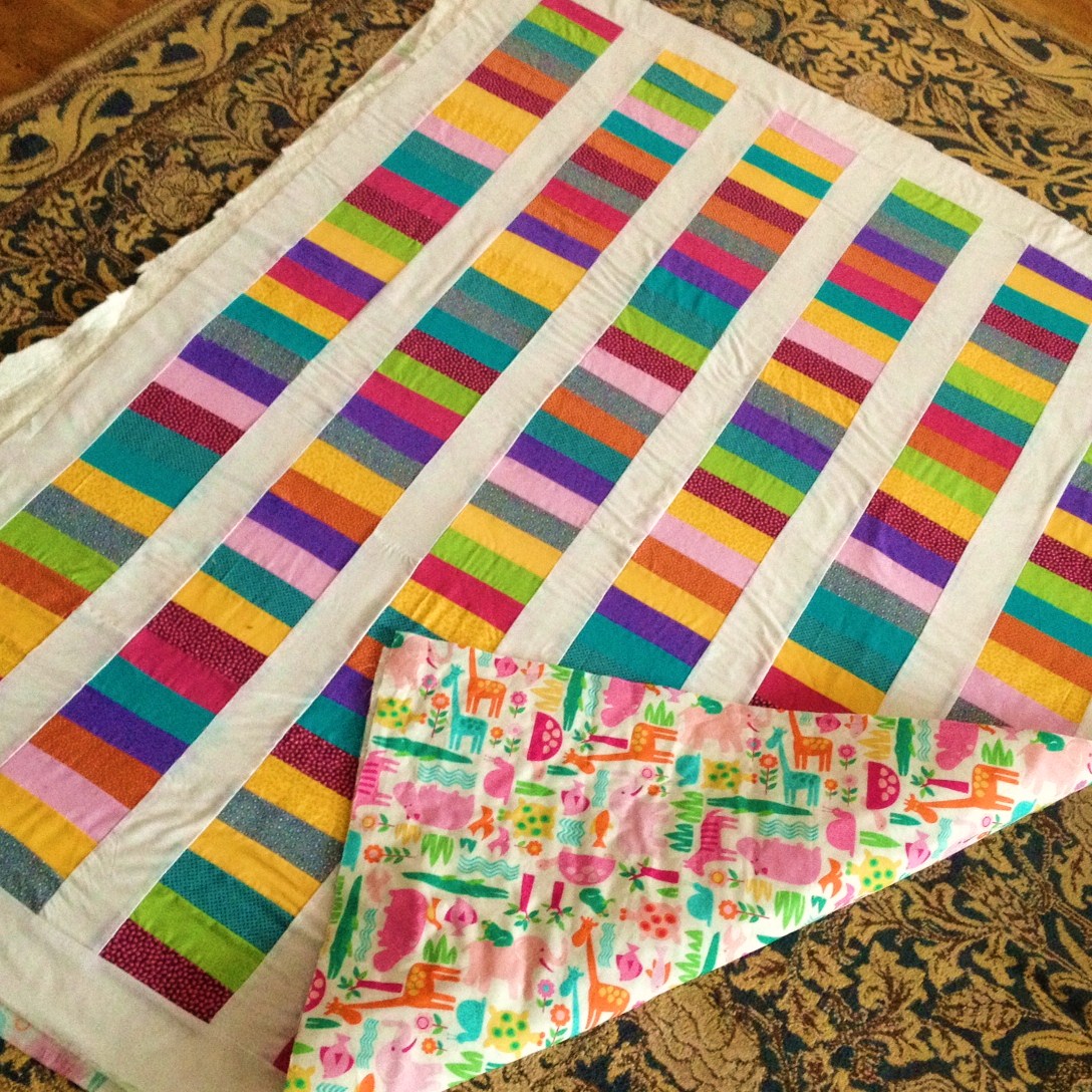 Bright Baby Quilt for a Miracle Baby