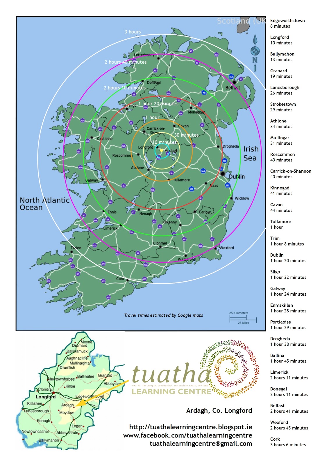Tuatha Learning Centre: Location