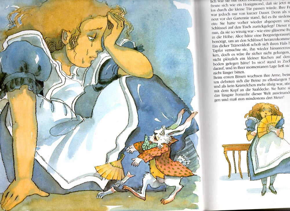 Alice big and small: A childrens version with Illustrations by Brigitte ...