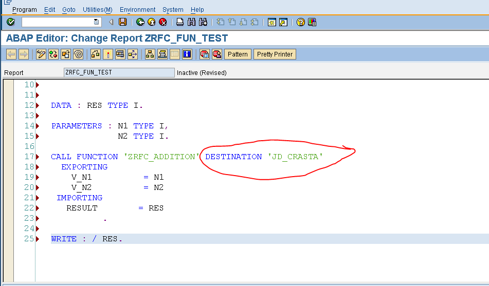 Sap Tech Creation And Calling An Rfc Function Module From One System To Another Ex Addition