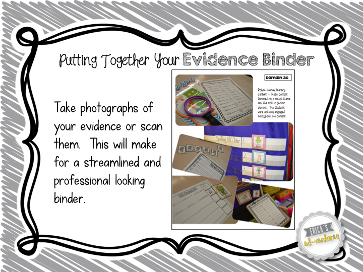 Putting Together Your Evidence Binder