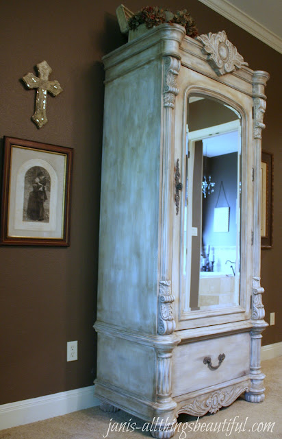 All Things Beautiful: Armoire {Painted Furniture} Makeover