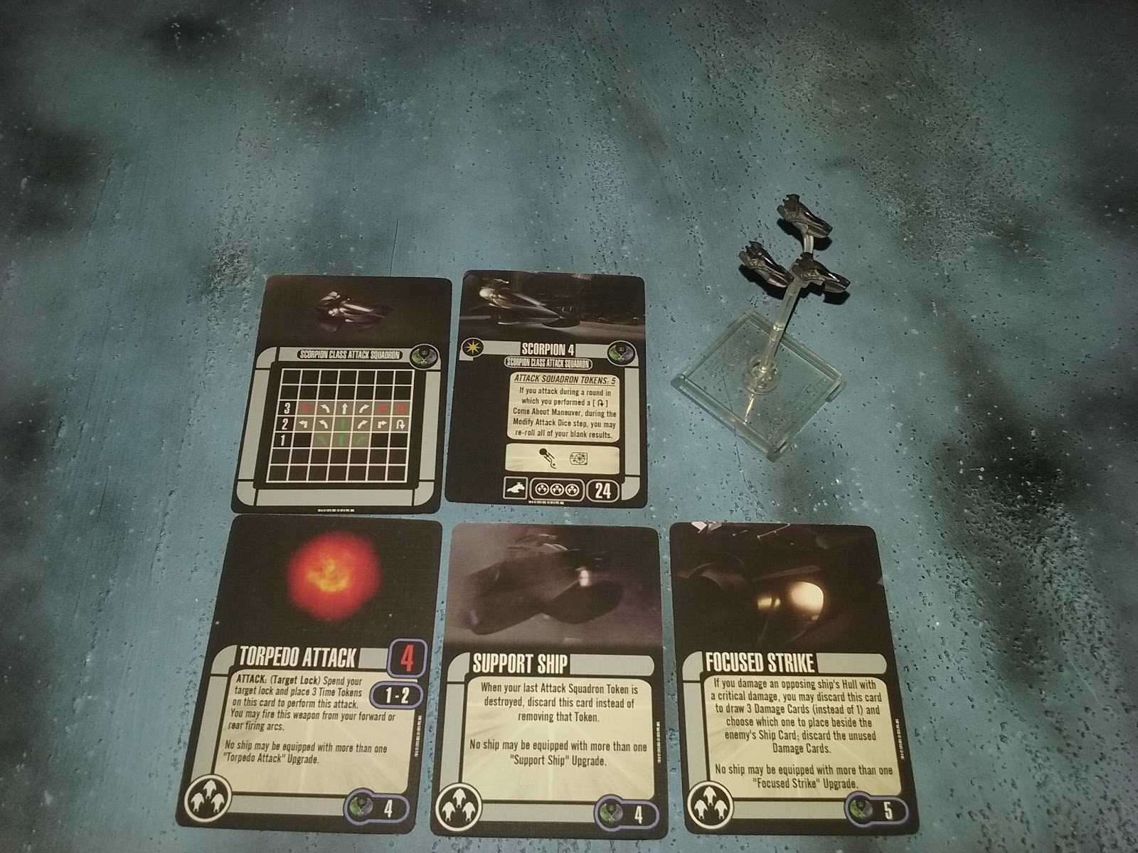 Star Trek Attack Wing Scorpion class Fighters ship build