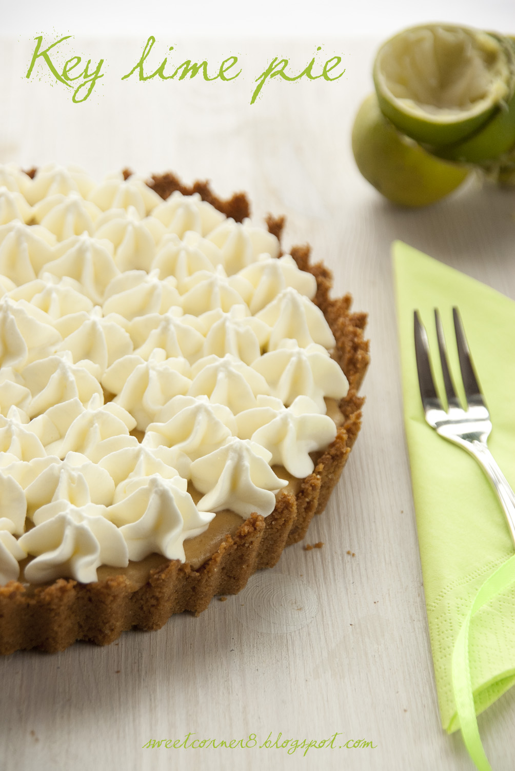 Sweet Corner: Tarta limonkowa - Key lime pie {USA}