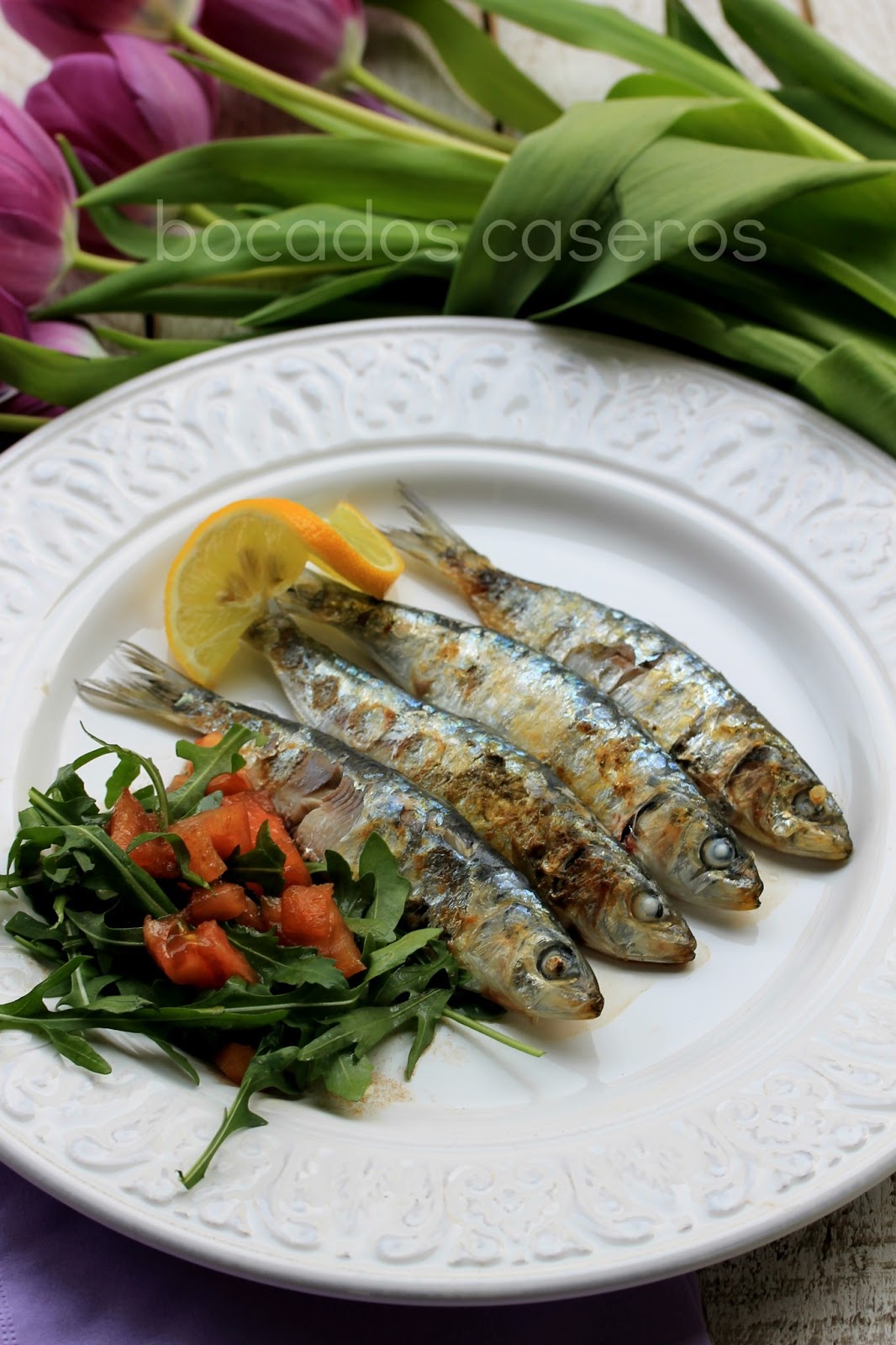 Bocados Caseros: Parrochas a la plancha (Sardinas)