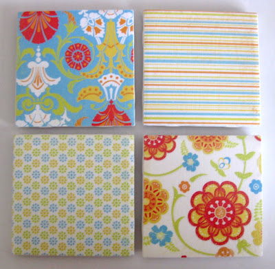 19Eighty Expressions: Mod Podge Tile Coasters