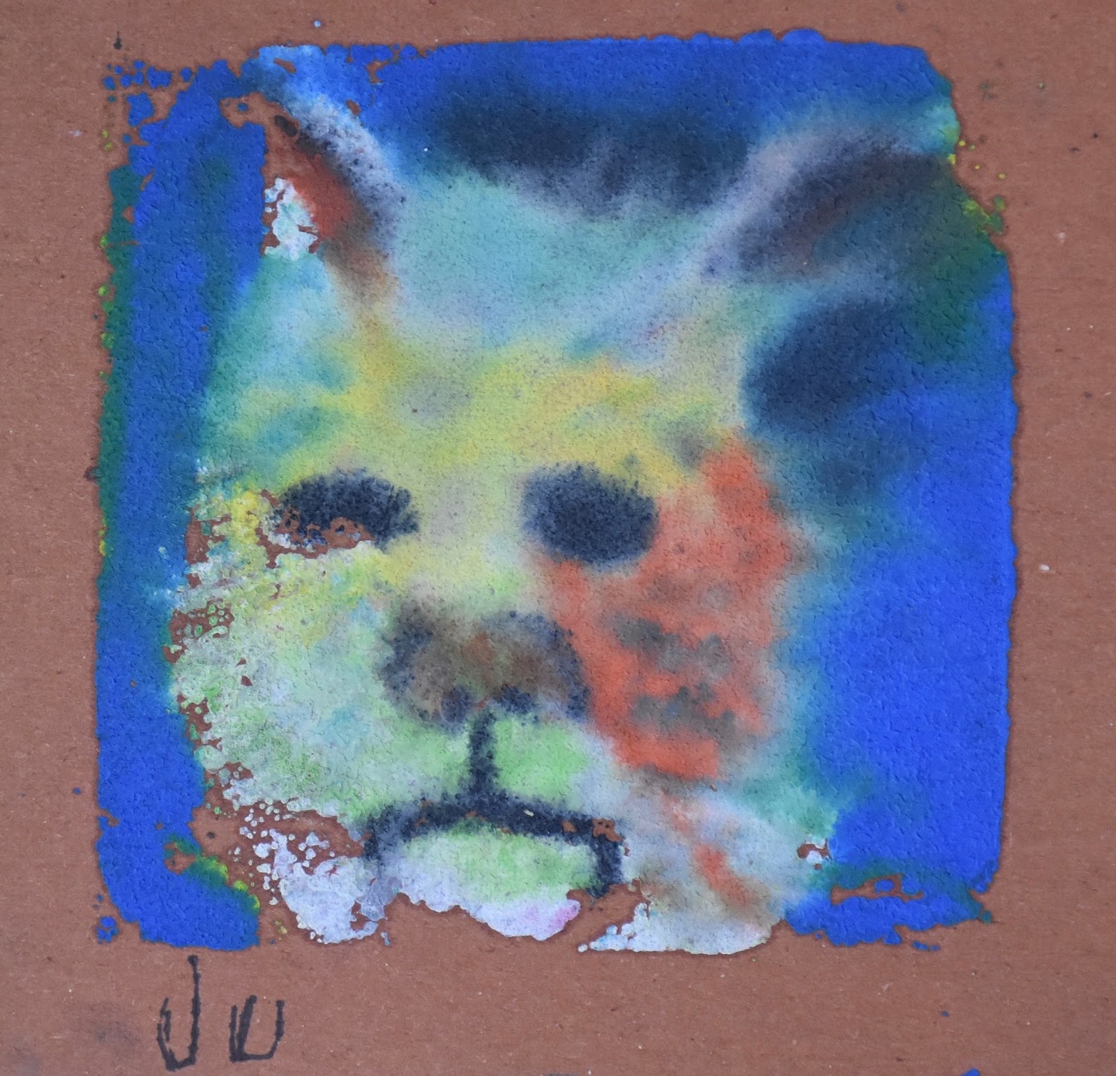 Doodlebug Dabblings: sand paper prints