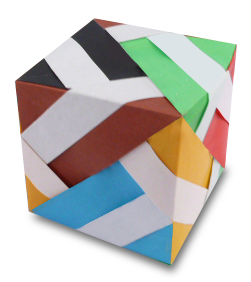 Origami White line cube instruction - Easy Origami instructions For Kids