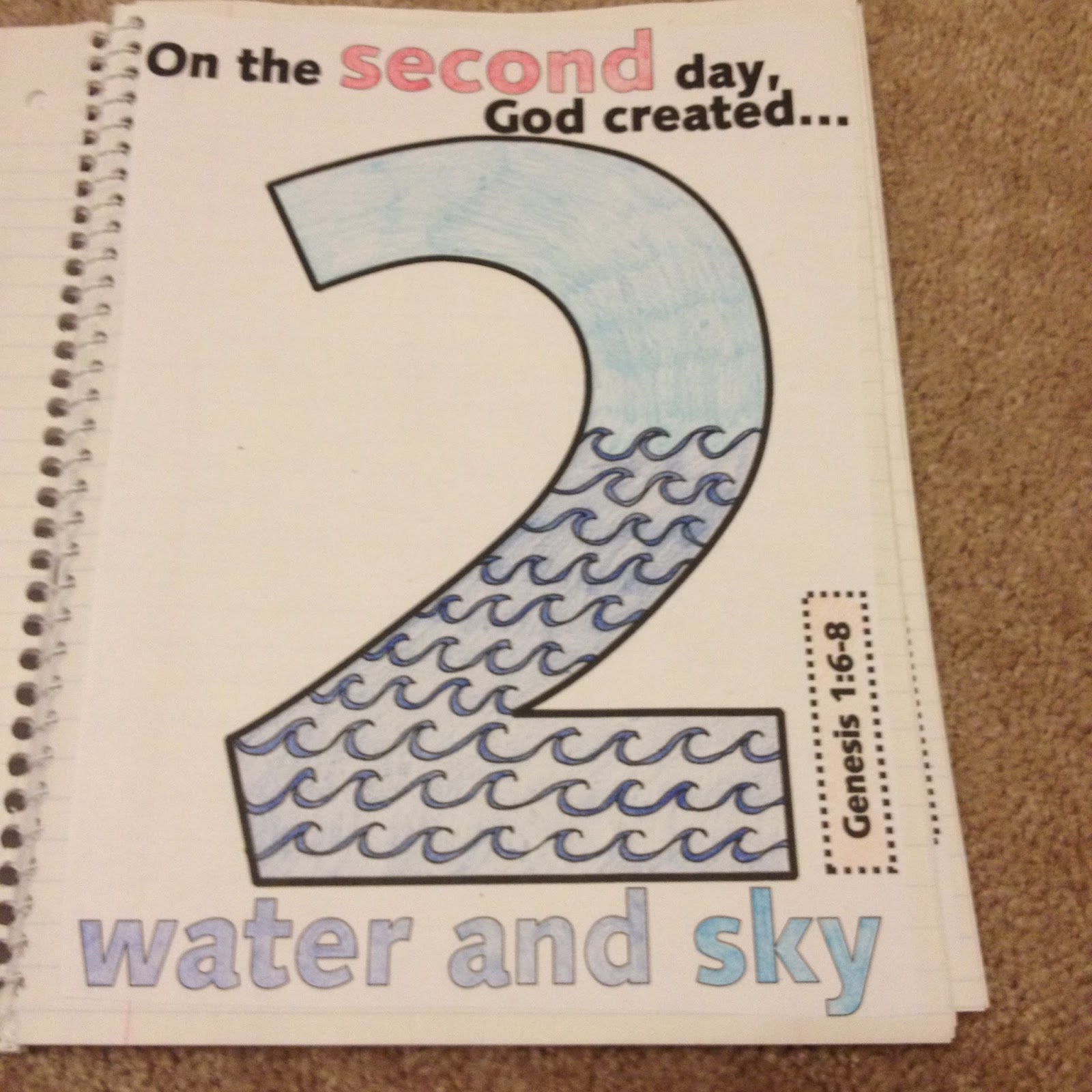 Teaching Kids, God's Gift!: On The Second Day God Created Sky and Water!
