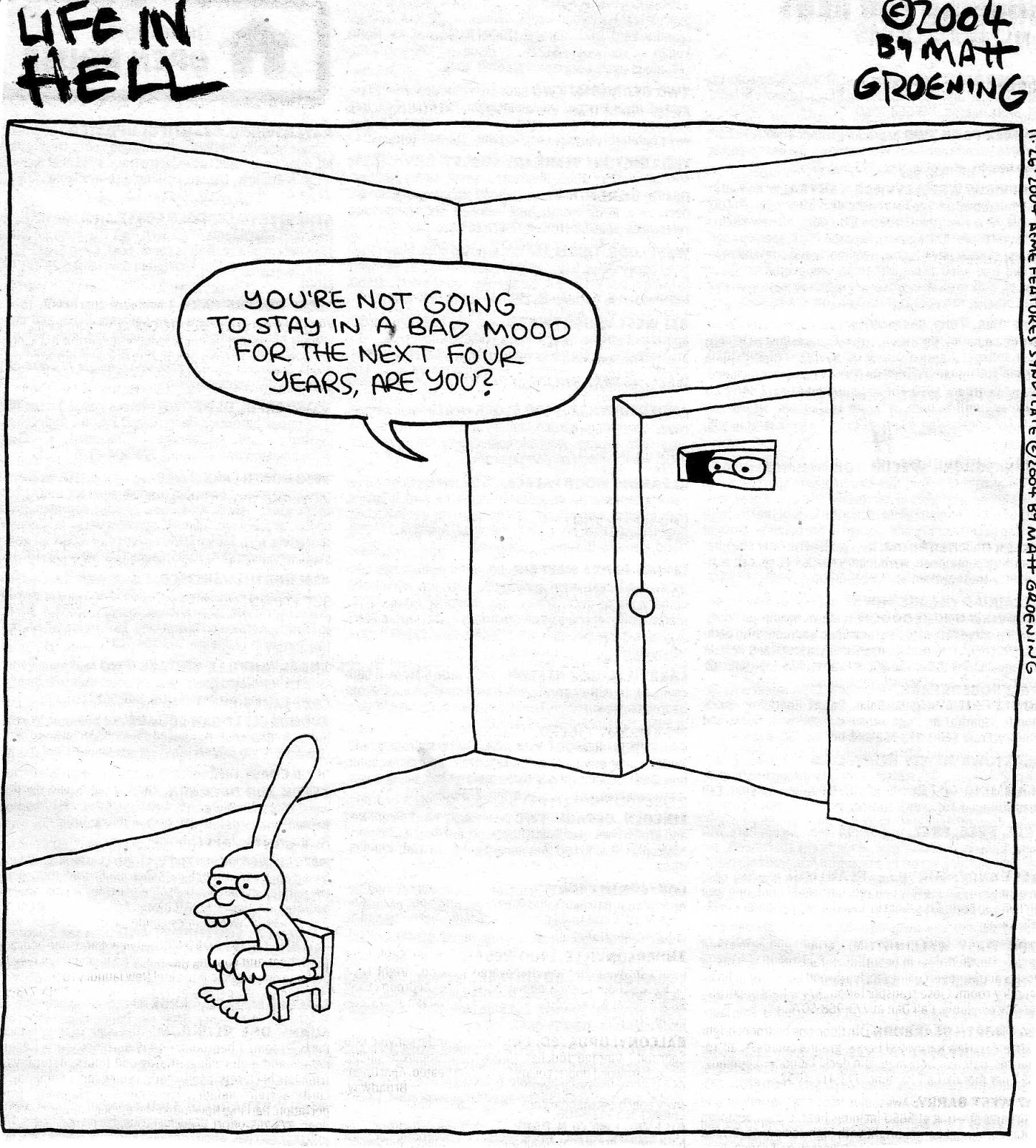 Bongo's Ultimate Life in Hell Archive : Life in Hell 2004 Archive