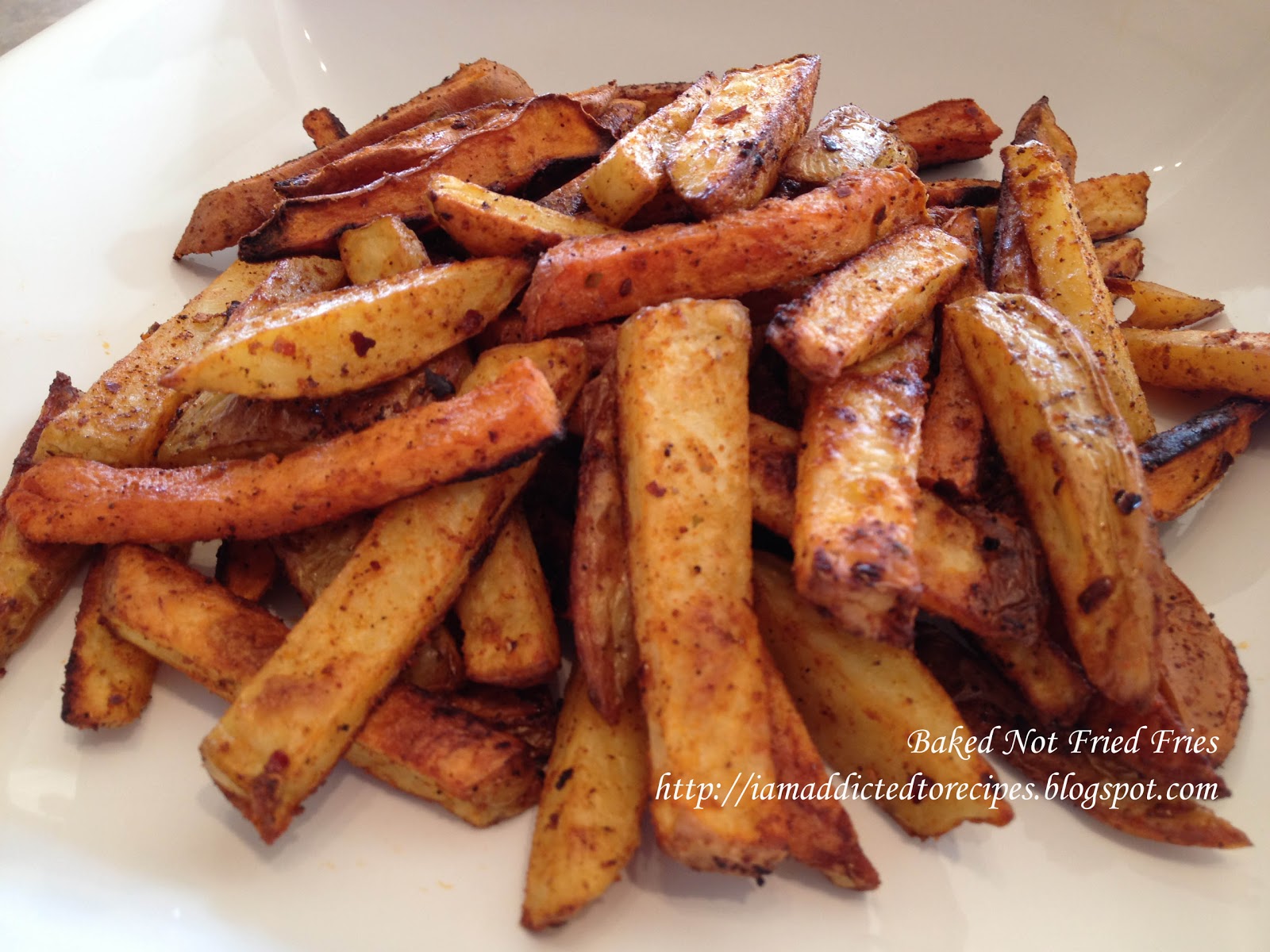 Addicted to Recipes: Baked Not Fried French Fries