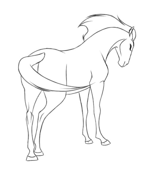 Mare Line Art