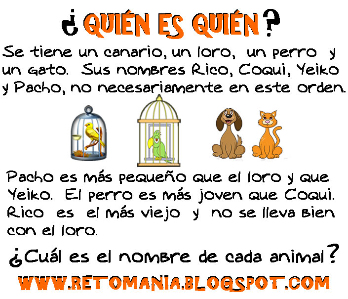 Acertijos difíciles, Retos para niños, Acertijos