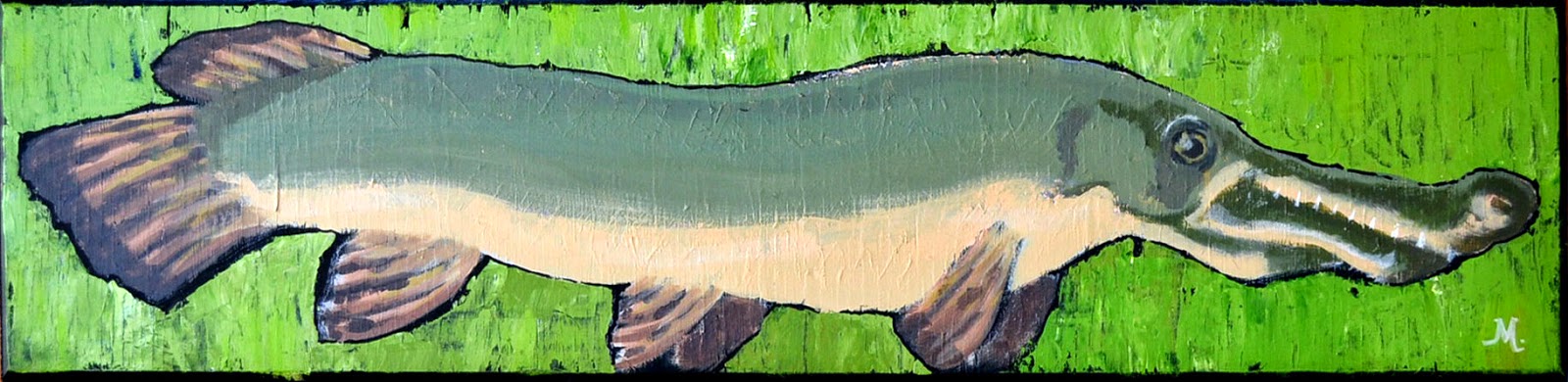 Art by Mark Rosenbohm: Alligator Garfish