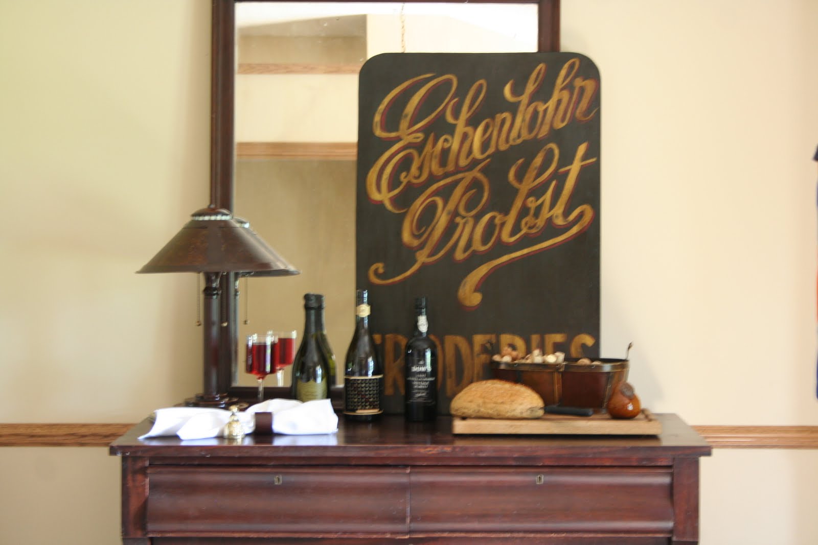 PotteryBarn "Eschenlohr Probst" Knock-off Sign
