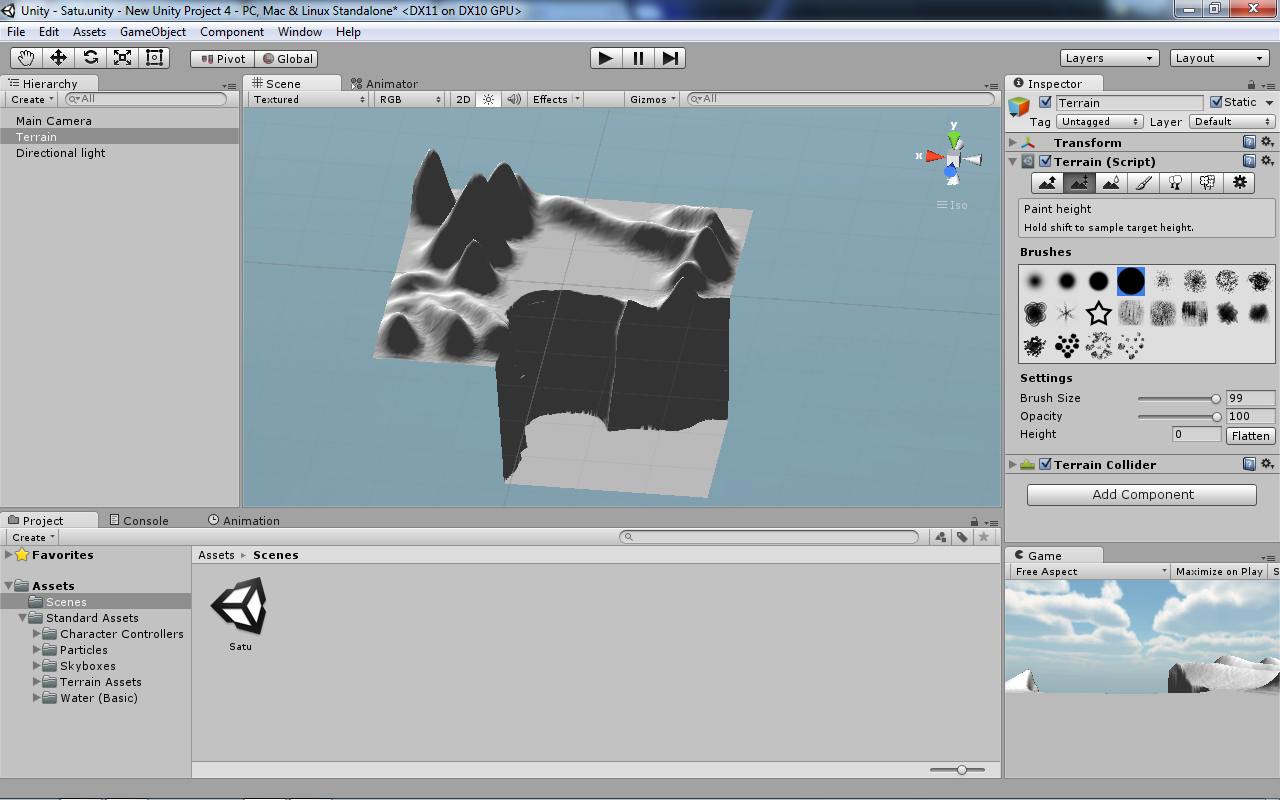 Unity Tutorial : Simple Terrain Unity3D [part 2]