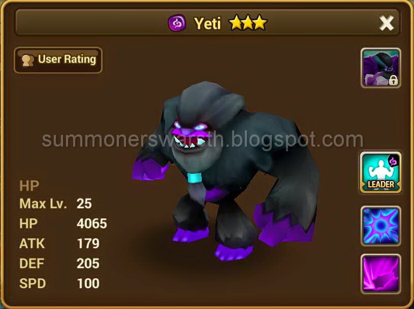 Yeti (Dark) | Summoners War
