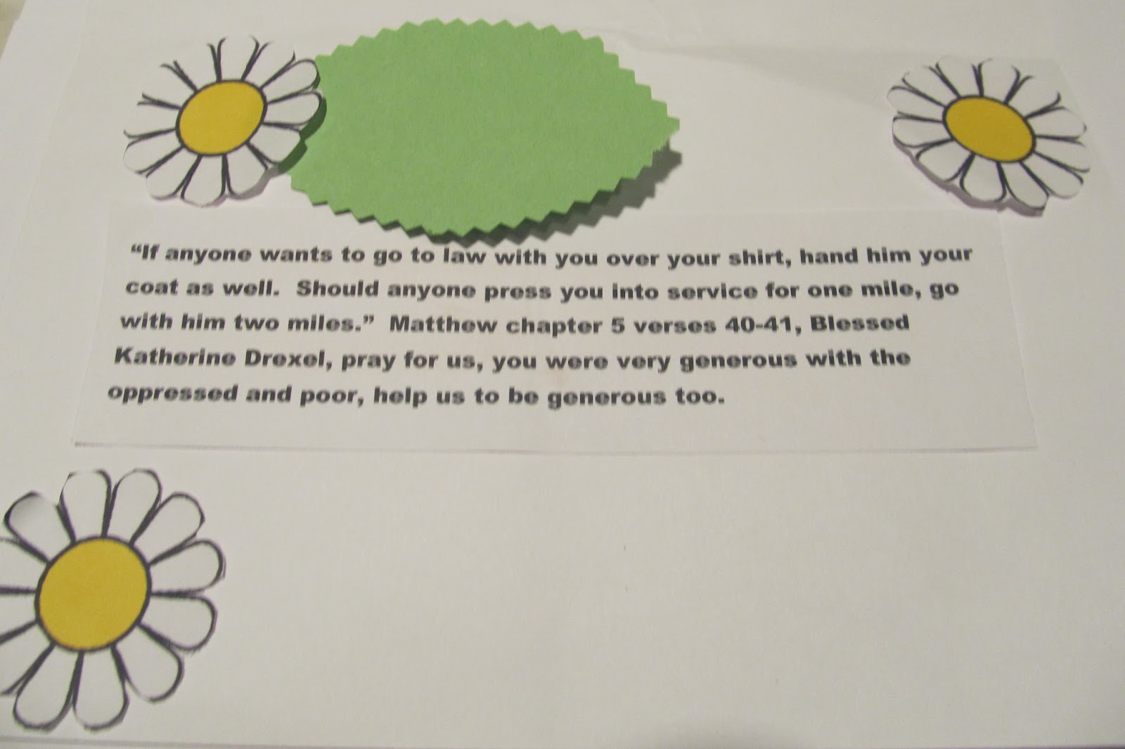 Little Flowers of Jesus: Generosity - Wreath II