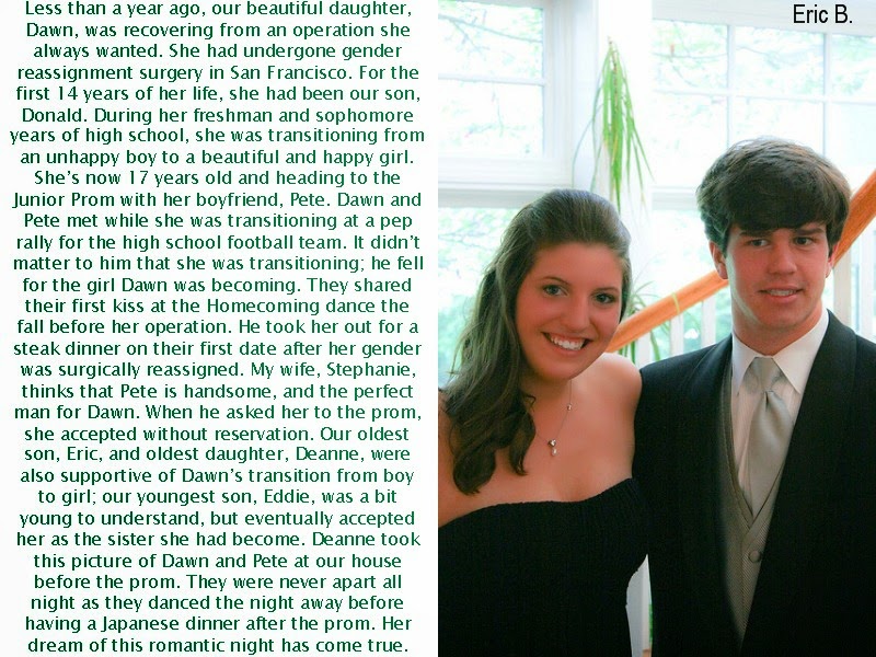 Eric's Transgender Captions: Dawn and Pete's Prom Night