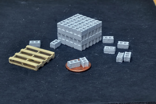 Nirvana Valley Model Railroad: Concrete blocks, O Scale, 3d printed