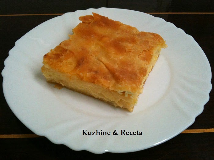Kuzhine - Receta: Byrek me djathe, veze dhe qumesht